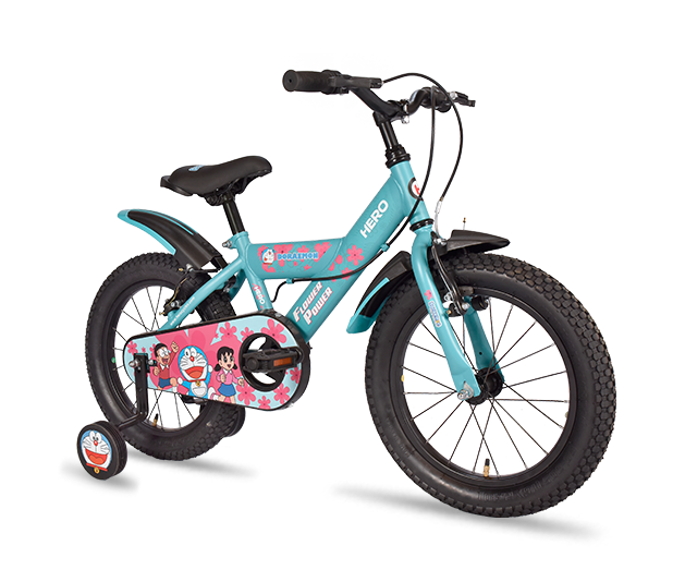 Buy Hero Doraemon Flower Power 16T Green Kids Cycle | Hero Cycles