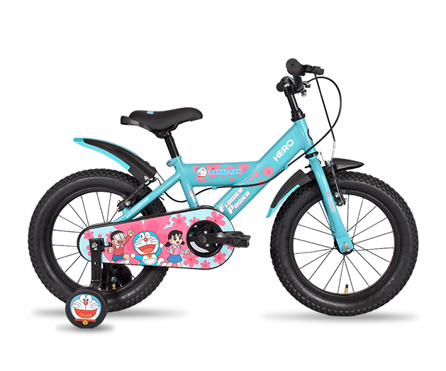 Buy Hero Doraemon Flower Power 16T Green Kids Cycle | Hero Cycles