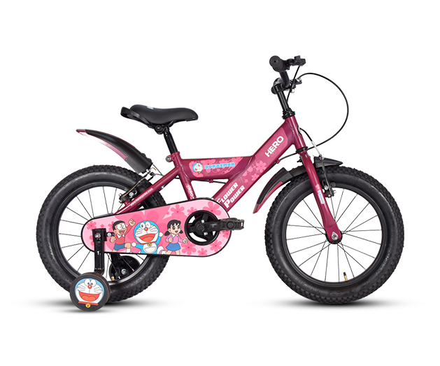 Buy Hero Doraemon Flower Power 16T Purple Kids Cycle | Hero Cycles