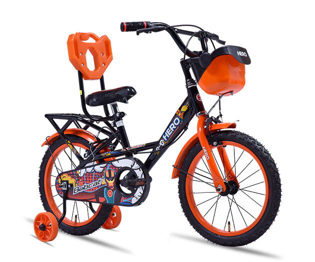 Buy Hero Bobcat 16T Black/Orange Kids Cycle | Hero Cycles