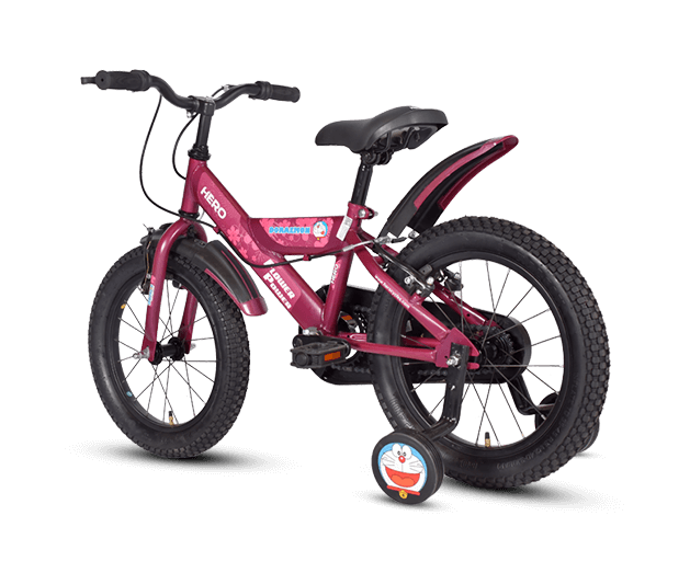 Buy Hero Doraemon Flower Power 14T Purple Kids Cycle | Hero Cycles